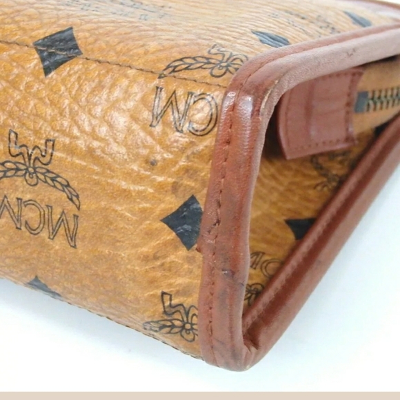 MCM | Bags | Authentic Mcm Old Design Logo Printed Clutch Bag | Poshmark
